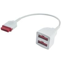 China GE Marquette 	IBP Adapter Cable 2005772-001 2103966-001 11pin Dual Transducer Extension Cable for sale