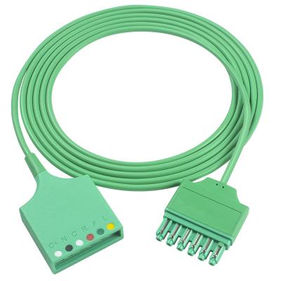 China Sie-me-ns Draeger MS16256 6Lead ECG Trunk Adapter Cable Drager ECG Extension Trunk Cable Single Pin Connector for sale