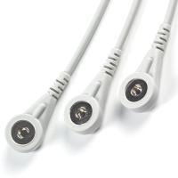 China Kontron 125 128 VSM510 ECG Cable and Leadwires 3Lead AHA Snap 7Pin Connector ECG Cable for sale