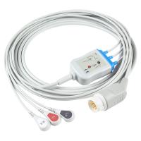 China P-hilips 8Pin ECG Cables and Leadwires 3Lead M1735A Snap ECG Cable for sale