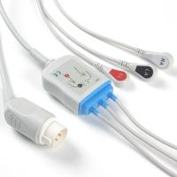 China P-hilips 8Pin ECG Cables and Leadwires 3Lead M1735A Snap ECG Cable for sale