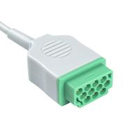 China GE Marquette 2021141-002 2001292-001 ECG Cables and Leadwires 3 Lead IEC snap 11pin Connector ECG Cable for sale