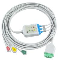 China GE Marquette 2021141-002 2001292-001 ECG Cables and Leadwires 3 Lead IEC snap 11pin Connector ECG Cable for sale