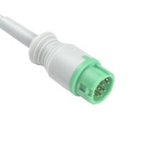 China Mindray Datascope 040-000966-00 EA6232A ECG Cables and Leadwires 12pin Connector ECG Cable 3 Lead IEC snap for sale