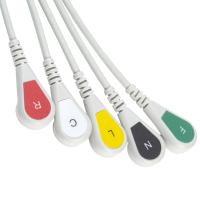 China Mindray Datascope 040-000963-00 EA6252B ECG Cables and Leadwires 12pin Connector ECG Cable 5 Lead IEC snap for sale