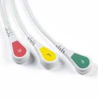 China Nihon Kohden ECG Cables and Leadwires CB-72353P 11pin OEC-6102A Connector ECG Cable 3 Lead IEC snap for sale