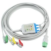 China Biolight BLT ECG Cable and Leadwires 3Lead IEC Clip 12Pin Connector ECG Cable for sale
