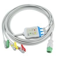 China Biolight BLT ECG Cable and Leadwires 3Lead IEC Clip 12Pin Connector ECG Cable for sale
