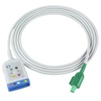 China Datascope/Maquet/Getinge 12 Pin ECG Trunk Cable To ECG 5 Lead Cable IEC AHA Single Pin ECG Leadwires for sale