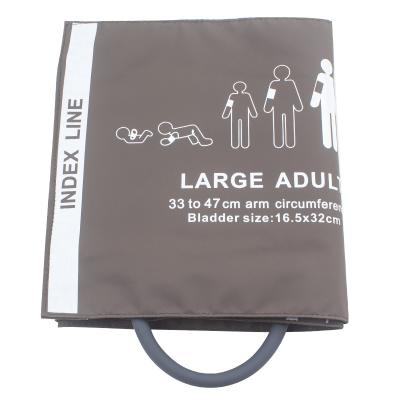 China Reusable Large Adult Single Tube TPU 33-47CM Noninvasive Blood Pressure Cuff for sale