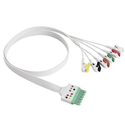 China Draeger MP03424 Disposable ECG Leadwires Set 5 Lead Grabber Clip IEC Infinity M300 M540 for sale
