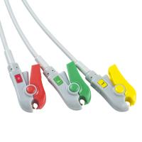 China Fukuda DS-8100 ECG Leadwires 3 Lead Cable IEC Clip Patient Detect for sale