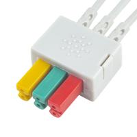 China Fukuda DS-8100 ECG Leadwires 3 Lead Cable IEC Clip Patient Detect for sale