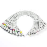 China ECG Parts 3.00MM IEC ECG Electrode Connector EKG Connector Banana Needle To Snap Pigtail for sale