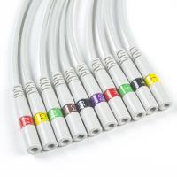 China ECG Parts 3.00MM IEC ECG Electrode Connector EKG Connector Banana Needle To Snap Pigtail for sale