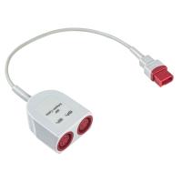 China Spacelabs Compatible Dual IBP Adapter Cable 700-0028-00 6 pin to 10 pin IBP Extension Converter cable for sale