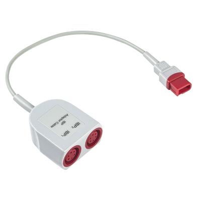 China Spacelabs Compatible Dual IBP Adapter Cable 700-0028-00 6 pin to 10 pin IBP Extension Converter cable for sale