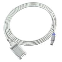 China Comen SpO2 Sensor Cable 6Pin to DB9 SpO2 Extension Cable 2.4M TPU for sale