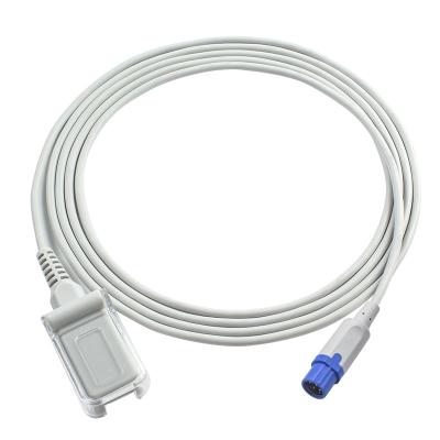 China Drager S-iemens SpO2 Sensor Probe 7Pin To DB9 SpO2 Extension Cable 2.4M TPU for sale