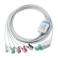 China Hellige Compatible Direct-Connect ECG Cable and leadwires 5Lead AHA Grabber for sale