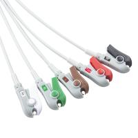 China Hellige Compatible Direct-Connect ECG Cable and leadwires 5Lead AHA Grabber for sale