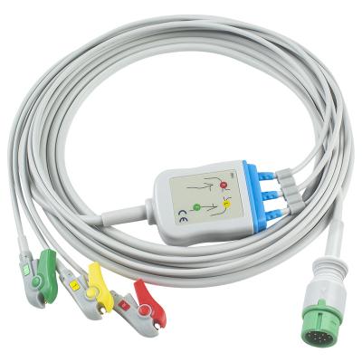 China Mindray Datascope ECG Cable 3 Lead 2.5m TPU Grey 040-000964-00 for sale