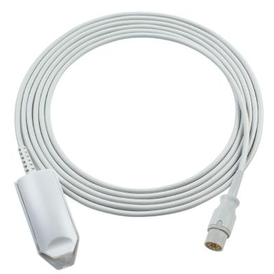 China Schiller SpO2 Sensor 7 pin Argus CM8 SM783 SM784 SM785 TM910 SpO2 Probe Cable for sale