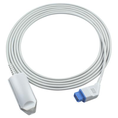 China Nihon Kohden Direct SpO2 Sensor Cable NHNK3014 Round 14Pin BSM9800 BSM2350 Adult Finger Clip SpO2 Probe for sale