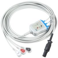 China For Welch Allyn Compatible Aha Iec Ecg Cable 008-0880-00 3 Lead Aha Snap for sale