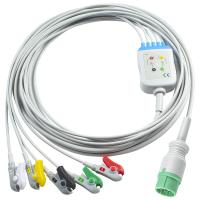 China For Schiller Compatible Ecg Cable And Lead Wires Direct Connect 5 Lead IEC Grabber for sale
