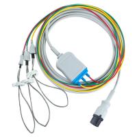 China AAMI Animal Veterinary ECG Cables and Leadwires 6pin Connector ECG Cable 3 Lead leggings for sale