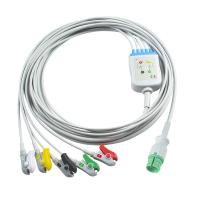 China Promed PM-12 PM-12C PM-12D ECG Cables and Leadwires 14pin Connector ECG Cable 3 Lead IEC snap for sale