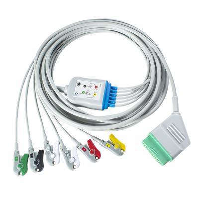 China Nihon Kohden one-piece ECG Cable 12Pin 6lead EKG Cable for sale