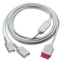 China GE IBP Adapter Cable 2016997-003 2016997-004 11pin to Dual Utah Connector Transducer Extension Cable for sale