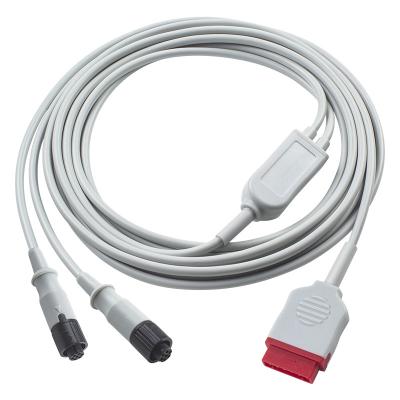 China GE IBP Adapter Cable 11pin to Dual Medex Logical Connector B650 Tram 500 Transducer Extension Cable for sale