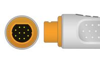 China S-iemens/Draeger Grey TPU IBP Adapter Cable 10pin To 10pin IBP Extension Cable for sale