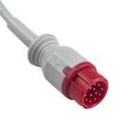 China Mindray 12pin To Dual IBP Adapter Cable Mindray 12pin Extension Cable for sale