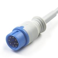 China Biolight Q3 Q5 SpO2 Probe 9Pin 3M Adult Sensor Grey for sale