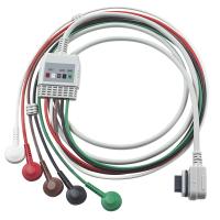 China ECG Cable 5Lead Holter GE Seer ECG 2008594-001 Cable Compatible for GE SEER LIGHTR for sale