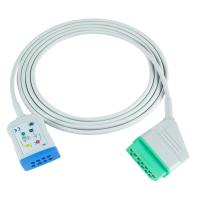China Nihon Kohden 12Pin 6Lead ECG Trunk Adapter Cable JC-906PA BSM 2354A BSM-2300 Life Scope I BSM-2301 ECG Extension Cable for sale
