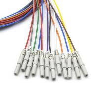 China EEG Electrodes Din 1.5 Plated With Gold Colorful EEG Leadwires Electrodes 1.5Meters 10pcs per set for sale
