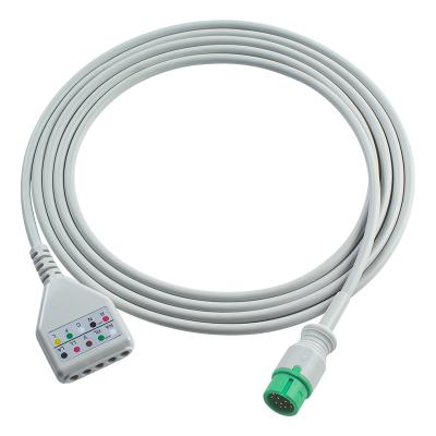 China Comen 12Pin ECG Trunk Adapter Cable C50 C70 C90 NC12 NC8 ECG Cable Euro Style ECG Extension cables for sale