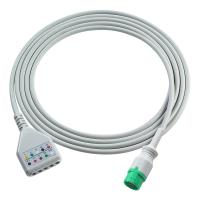 China Biolight 12pin ECG Trunk Adapter Cable ECG Cable Din Style M7000 M8000A M8500 M9500 ECG Extension cables for sale