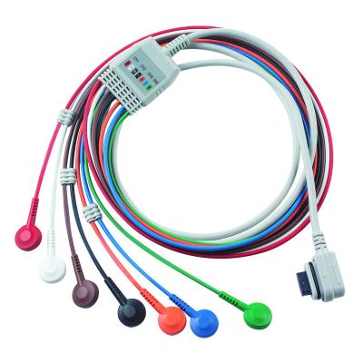 China Compatible GE Healthcare 2008594-002 7-Lead ECG Telemetry Patient Cable Seer Light Order 5pcs  get 1pcs Pouch for free for sale