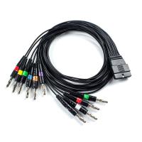 China TPU 10 Lead ECG Patient Cable Banana End for Schiller FT-1 2.400331 MS-12 Blue ECG Cable for sale