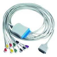China EDAN Dx12 10Lead ECG Holter Cable Snap 2.2M Trunk Cable and Leadwires Length 0.8/1.2M for sale