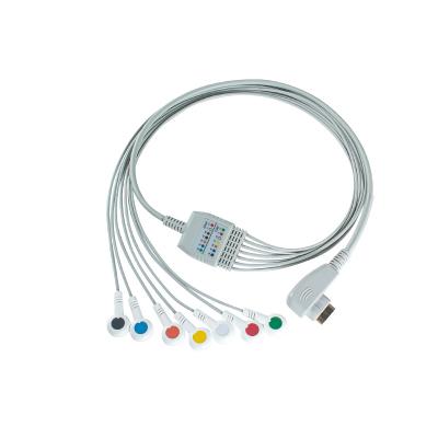 China ECG Cable for DMS 300-3A , ECG 7 Lead Holter DMS Cable ECG DMS Holter for sale