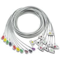 China Compatible P-hilips Trim 10Lead ECG Cable IEC Snap for PageWriter Trim I, PageWriter Trim II for sale