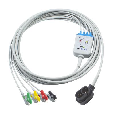 China 4 Lead ECG Cable for Welch Allyn 1500 IEC Grabber 24 Months Shelf Life Compatible for sale