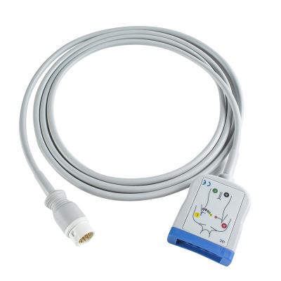 China Compatible P-hilips EKG Trunk Cable - M1663A For 78352C, 78354C, 78834C, 867036,  MRx, IntelliVue for sale